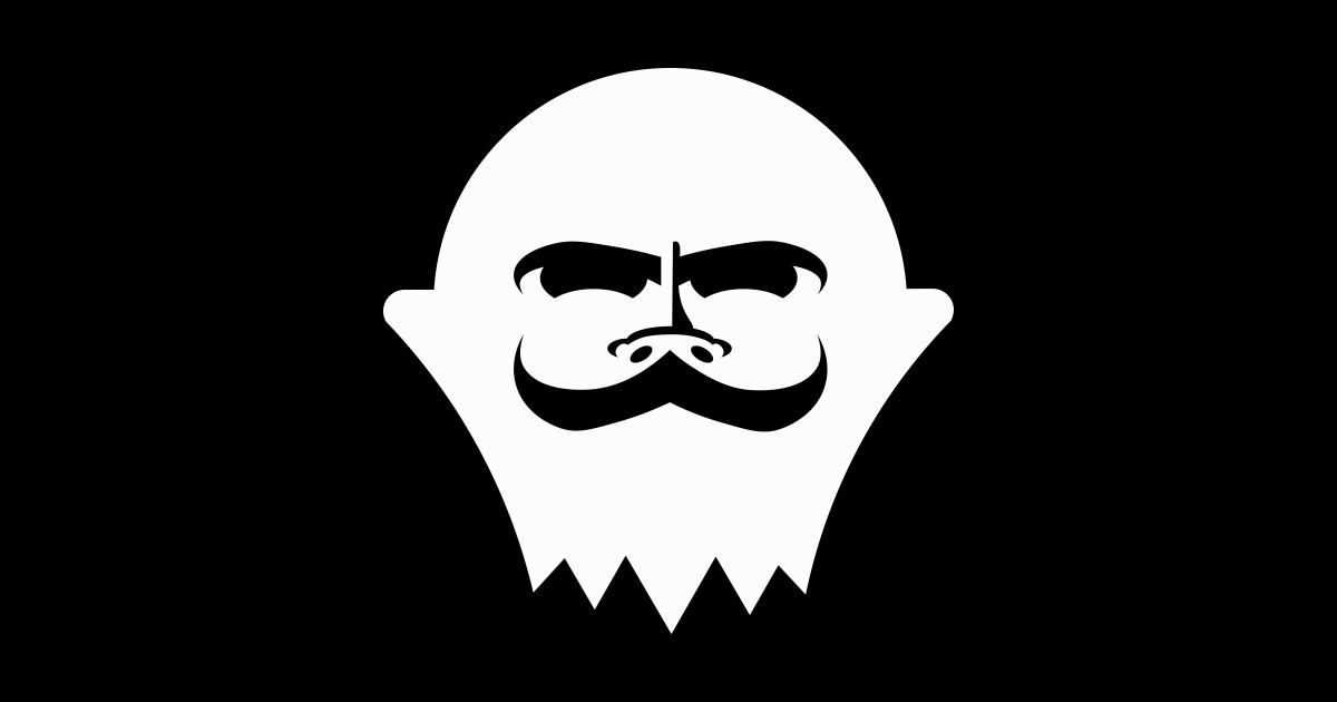 Ghost-beard - Beard - Sticker | TeePublic