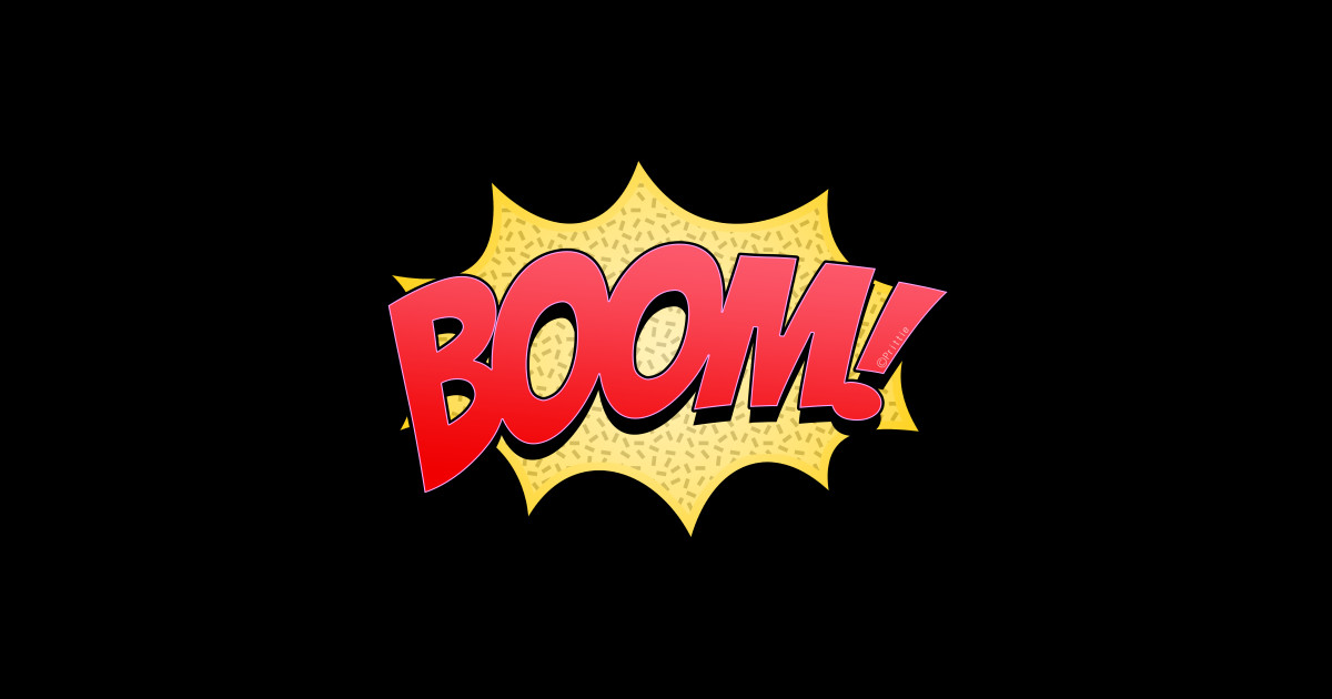 Boom Comic Book Emoji - Emoji - Sticker | TeePublic