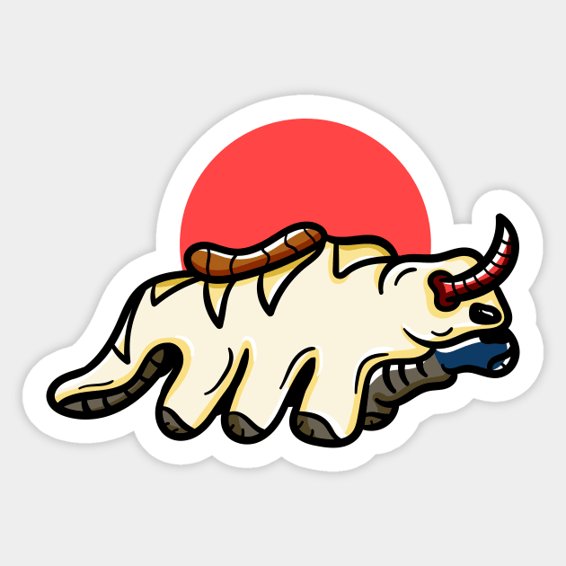 Appa flying avatar - Avatar - Sticker | TeePublic