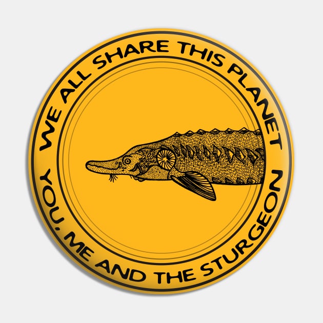 Sturgeon design - meaningful fish drawing for animal lovers - Sturgeon ...
