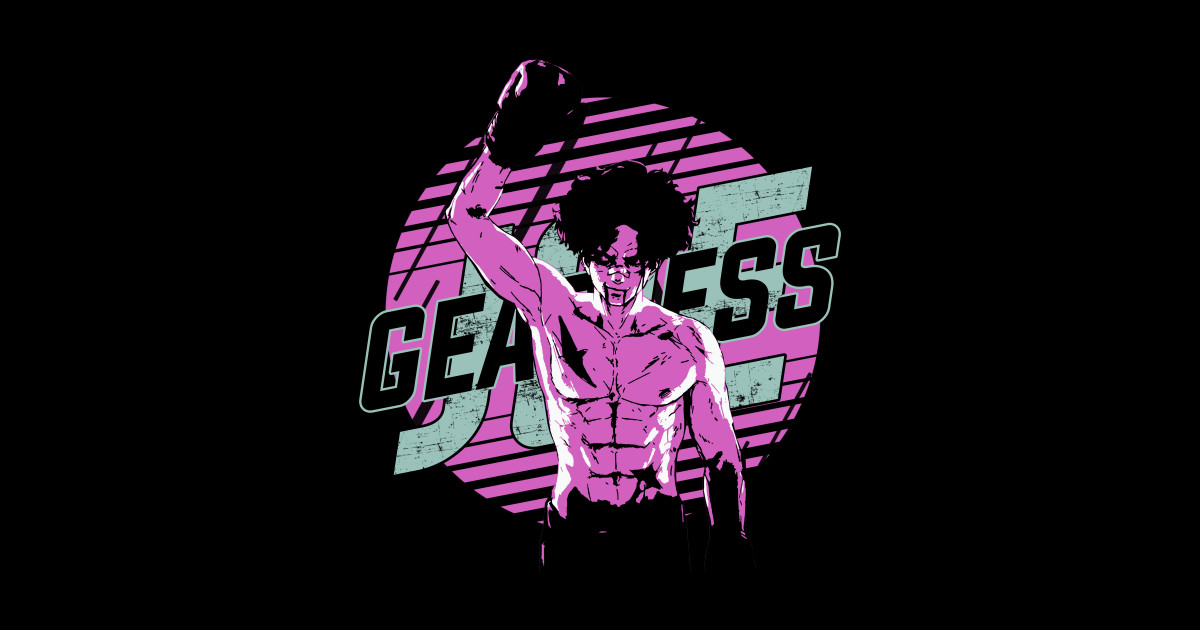 Gearless Joe || Megalo Box anime - Megalo Box - Sticker | TeePublic