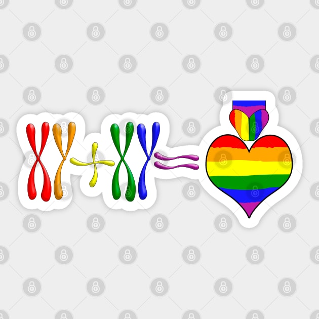 Gay XY Chromosome - Chromosome Xy - Sticker | TeePublic