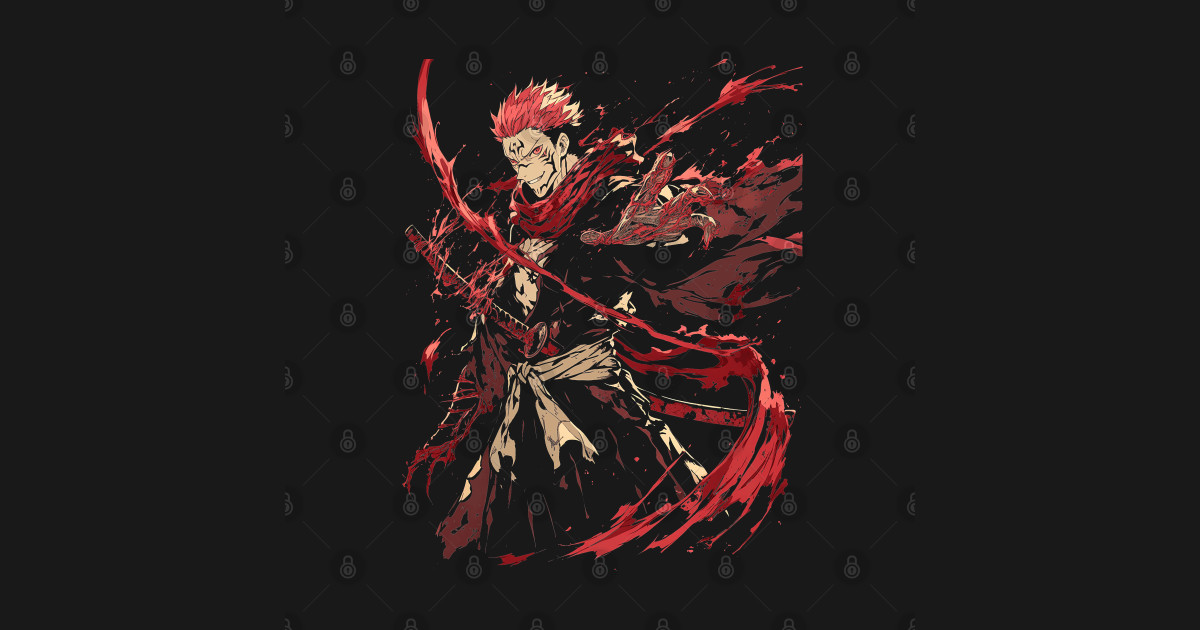 Sukuna True Form Blood Slash - Sukuna - T-Shirt | TeePublic