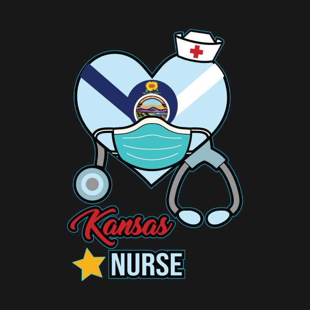 Kansas Nurse - Love RN LPN CNA State Nursing Gift - Kansas Nurse ...