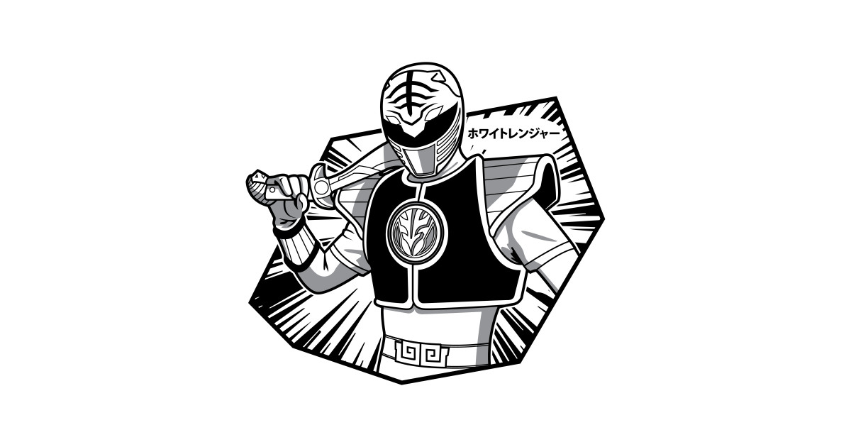 White Ranger - Power Rangers - T-Shirt | TeePublic