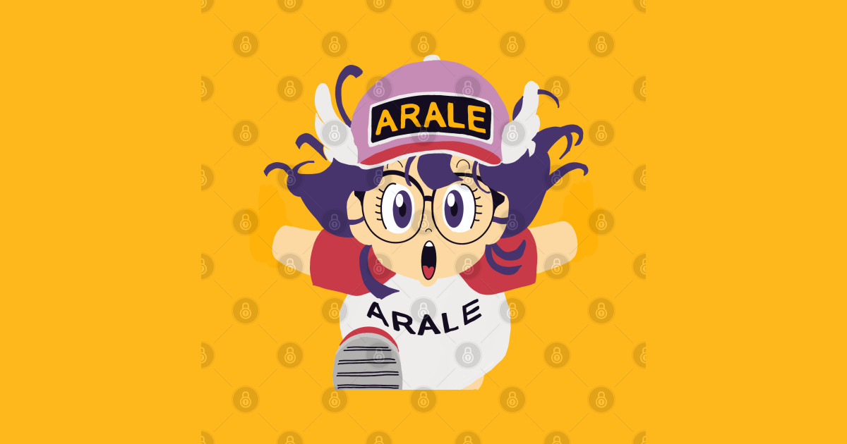 Arale chan running - Arale Dr Slump - Kids T-Shirt | TeePublic