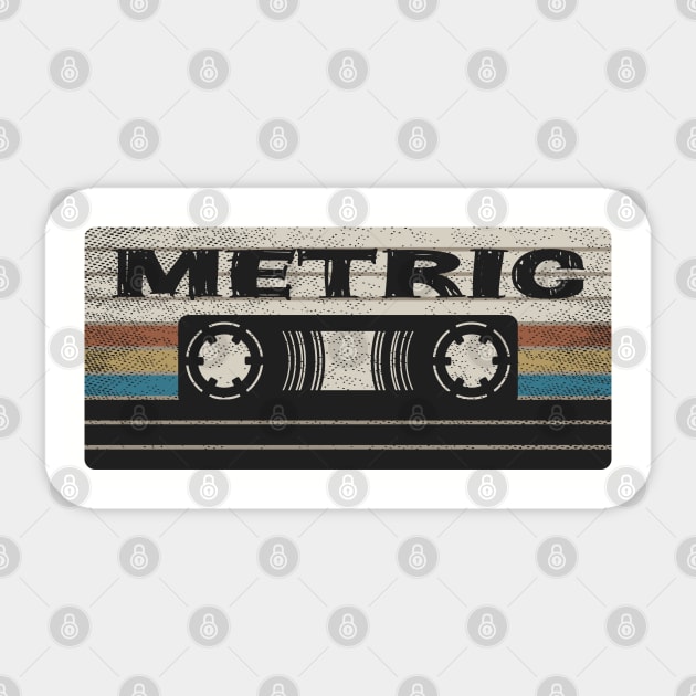 Metric Mix Tape - Musician - Sticker | TeePublic