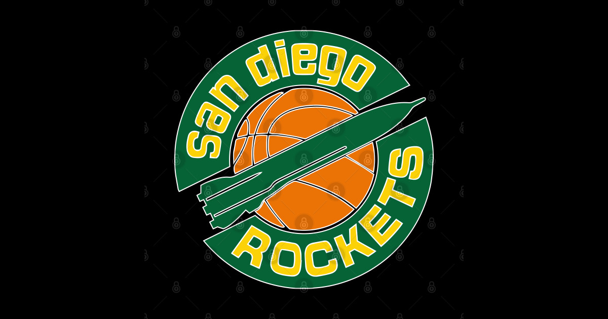 DEFUNCT - SAN DIEGO ROCKETS - California - Sticker | TeePublic