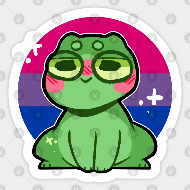 pride frog- Bisexual Variant - Bisexual - Sticker | TeePublic