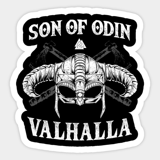 Son of Odin Valhalla - Gift - Sticker | TeePublic