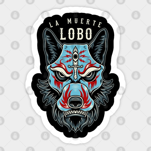 LUCHA LIBRE WOLF - Nacho Libre - Sticker | TeePublic