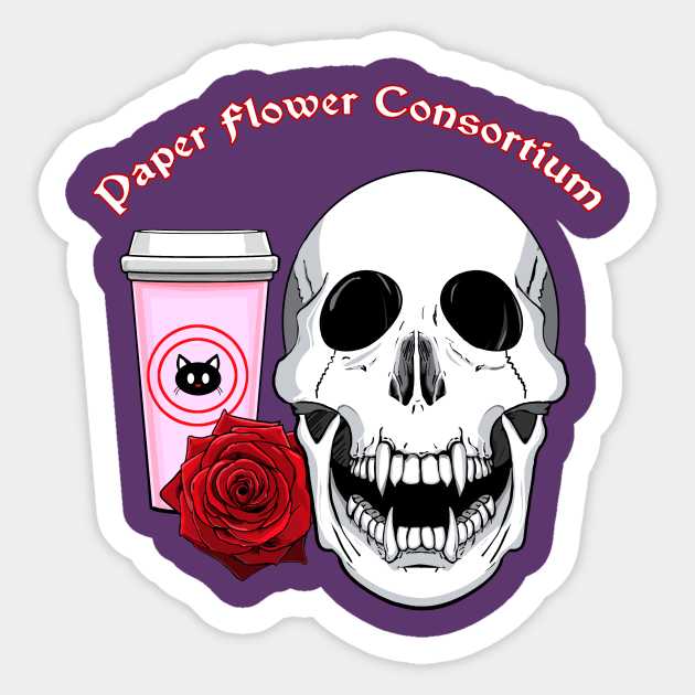 Paper Flower Consortium_Sticker - Vampires - Sticker | TeePublic