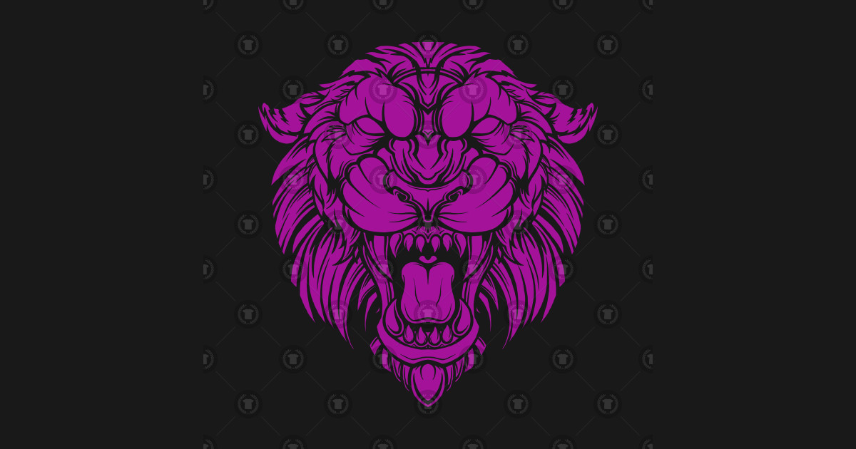 Purple Tiger - Tiger - T-Shirt | TeePublic