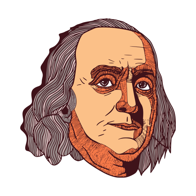 Benjamin Franklin - Benjamin Franklin - T-Shirt | TeePublic