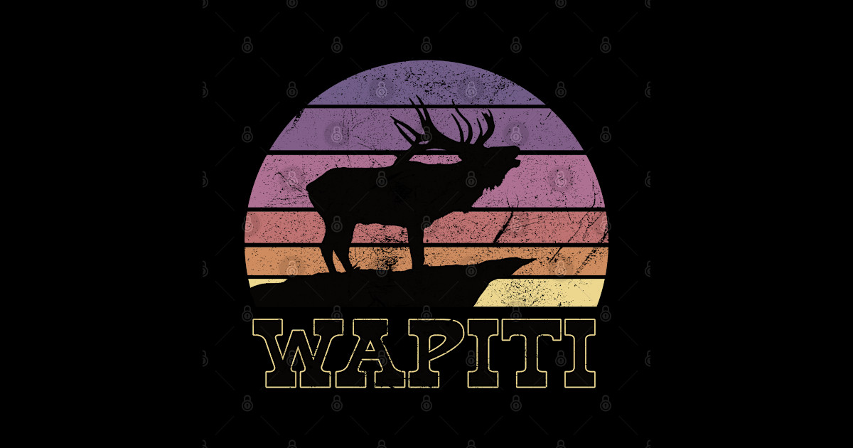 Wapiti Elk Rainbow - Elk - Sticker | TeePublic