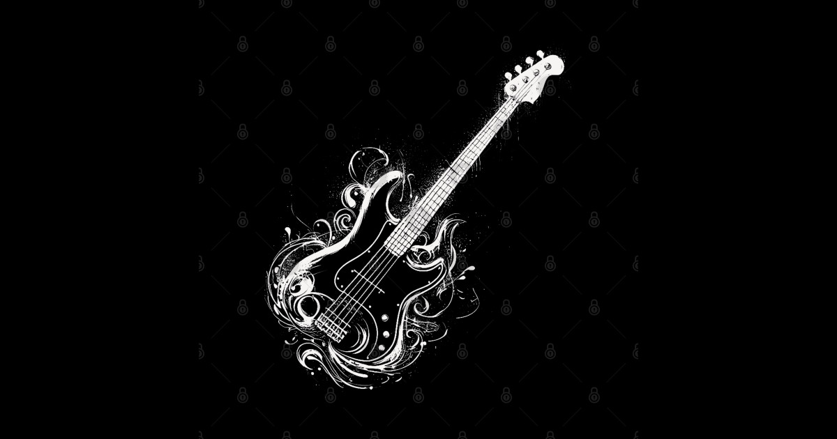 Cool Bass Guitar Bass Guitar Posters And Art Prints Teepublic