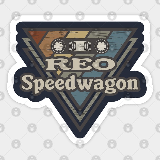 REO Speedwagon Triangle Art - Musician - Sticker | TeePublic