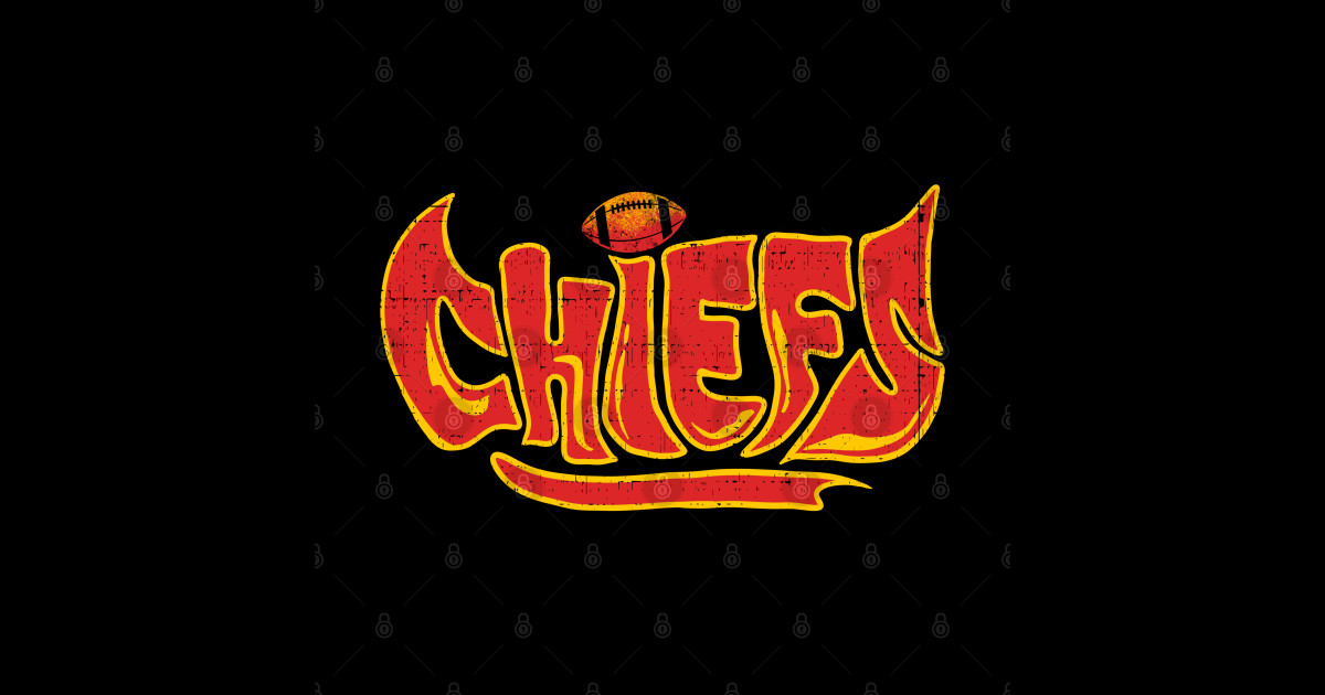 Chiefs - typography vintage - Chiefs Football - Posters and Art Prints ...