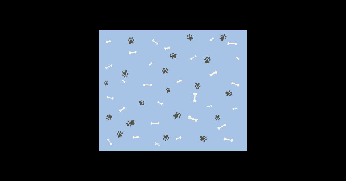 pattern design paw bones dog background art design - Dog - Sticker ...