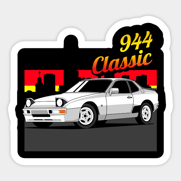 944 classic car - 944 - Sticker | TeePublic