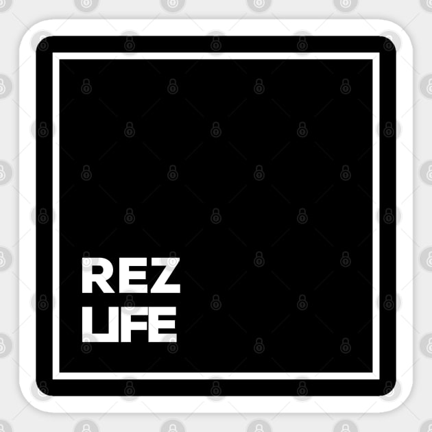 RezLife Box Test Design 2 - Native American - Sticker | TeePublic