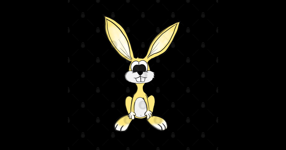 Cute Yellow Bunny - Bunny - Sticker | TeePublic