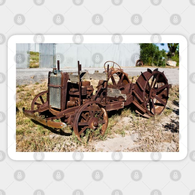 Rusty Tractor - Old - Sticker | TeePublic