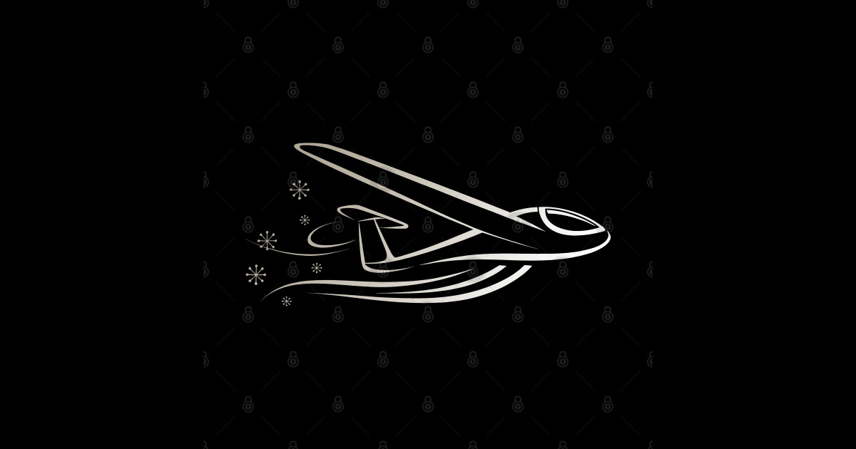 Snowy Glide Glider Plane Pilot Sailplane Biplane aerial floating ...