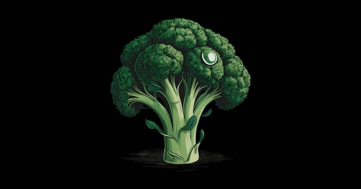 Broccoli Retro Drawing Broccoli - Broccoli Retro Drawing Broccoli ...