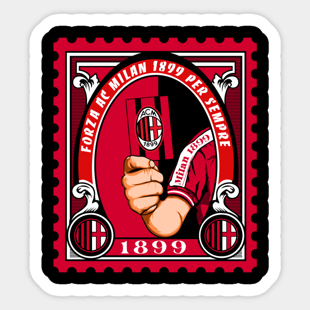 Curva sud milano - Ac Milan - Sticker | TeePublic