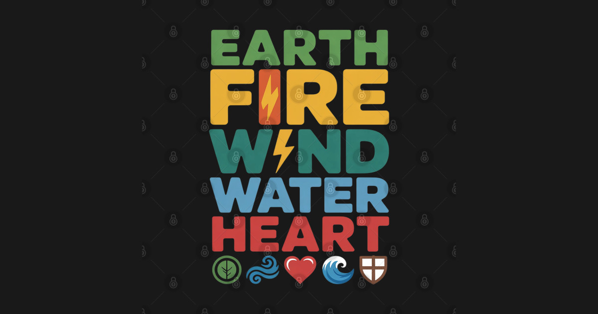 Captain Planet Earth Day Earth Wind Fire Water Heart Symbols - Captain ...