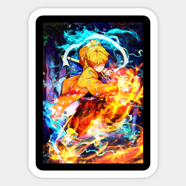 Yellow Lightning - Kimetsu No Yaiba Demon Slayer - Sticker