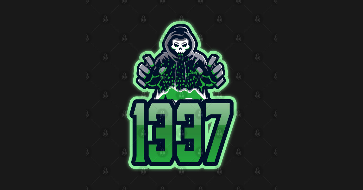 Cyber security - 1337 Hacker Green - 1337 - T-Shirt | TeePublic