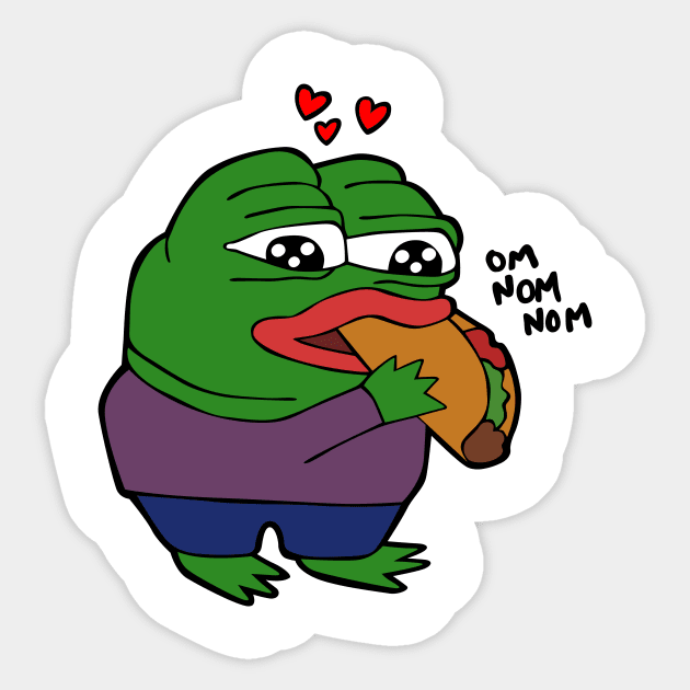 Pepe Taco Time - Pepe The Frog Meme - Sticker | TeePublic