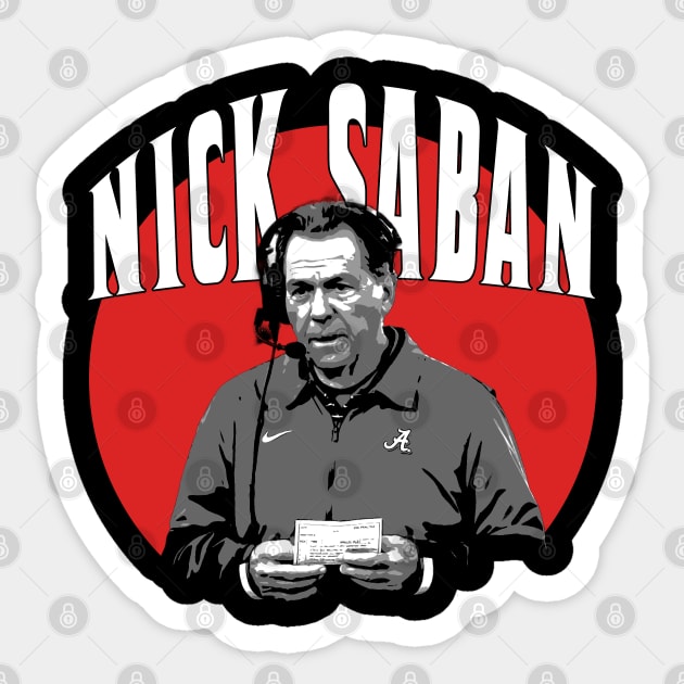 nick saban FAN DESIGN - Nick Saban - Sticker | TeePublic