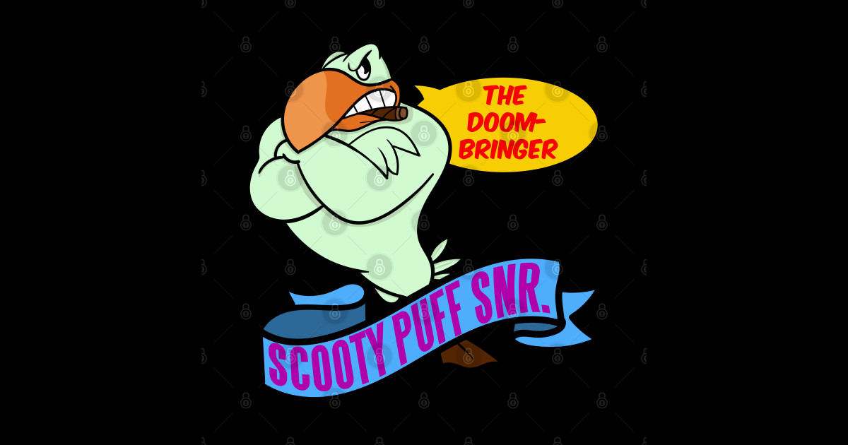 Scooty Puff Sr - The Doom Bringer - Scooty Puff - Sticker | TeePublic
