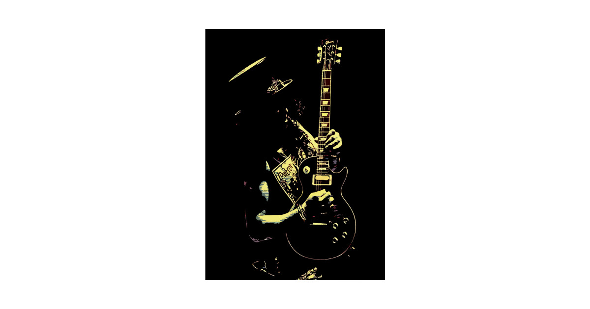 Golden Slash Guitars - Slash - T-Shirt | TeePublic