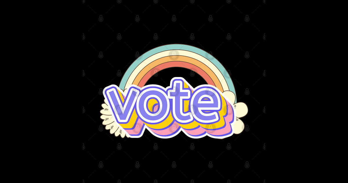 vintage retro vote 2024 - Vote 2024 - Sticker | TeePublic