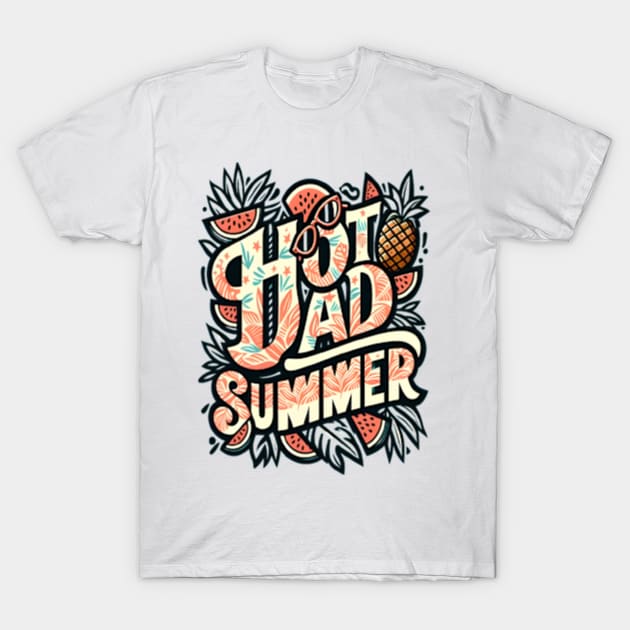 Hot Dad Surfing Summer Father's Day Swimming Beach Summer - Fathers Day ...