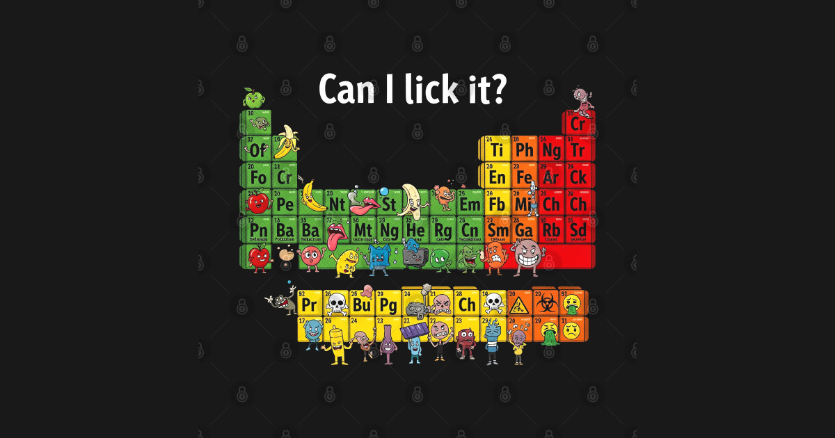 Edible Periodic Table - Periodic Table - T-Shirt | TeePublic