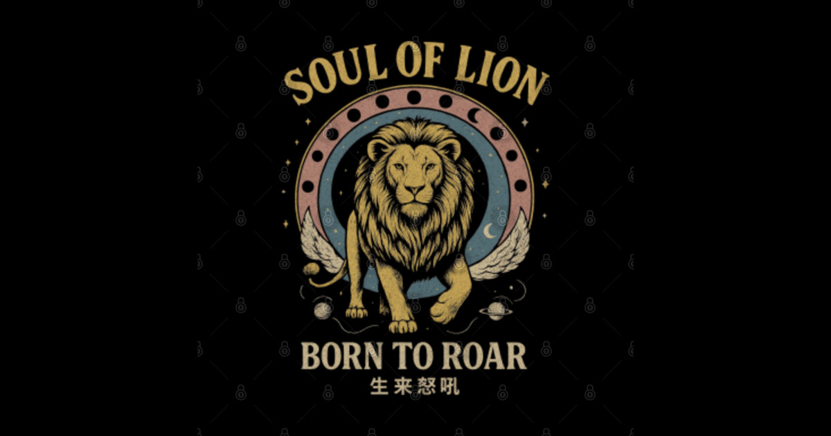 Soul of a Lion - Heritage Tee - Lion Soul - Sticker | TeePublic