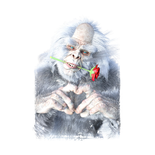 Yeti Love - Yeti - T-Shirt | TeePublic