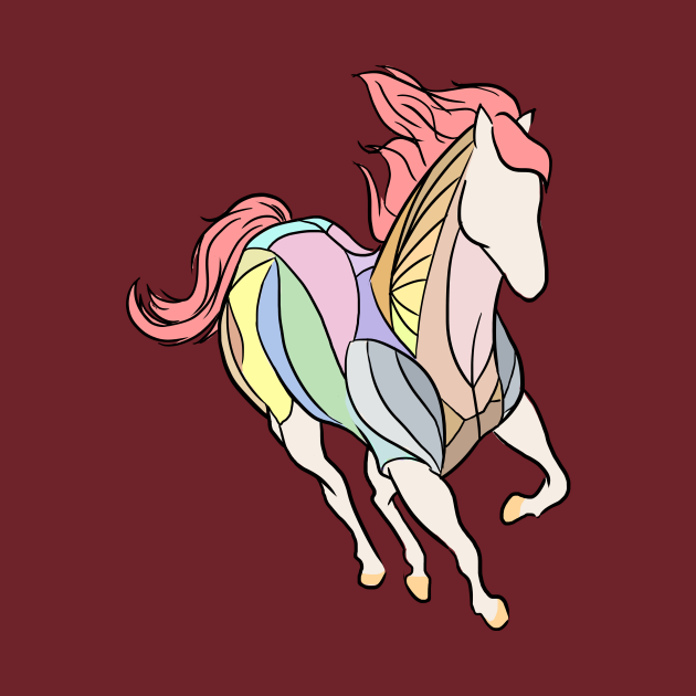 Multi-colored Horse - Multi Colored Horse - T-Shirt | TeePublic
