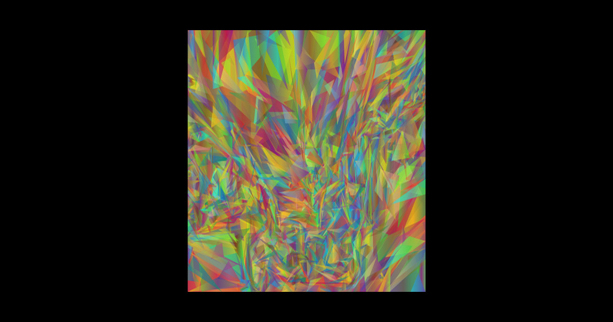 Abstract Geometric Line Pattern - Abstract Geometric Shapes - Sticker ...