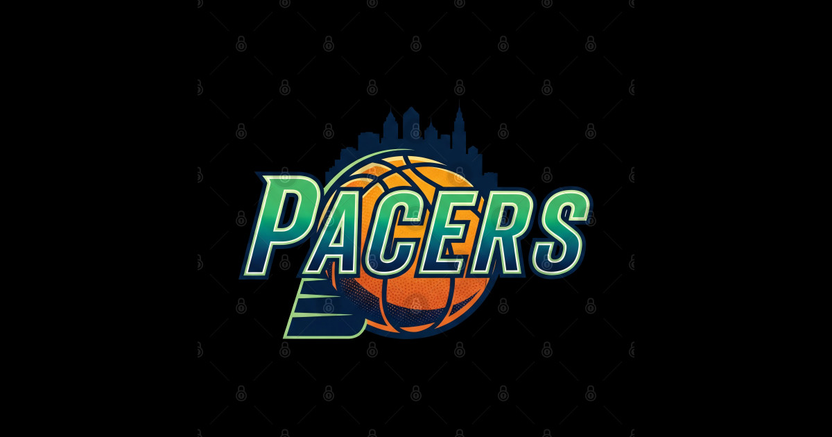 Indiana Pacers Logo - Indiana Pacers Logo - Sticker | TeePublic