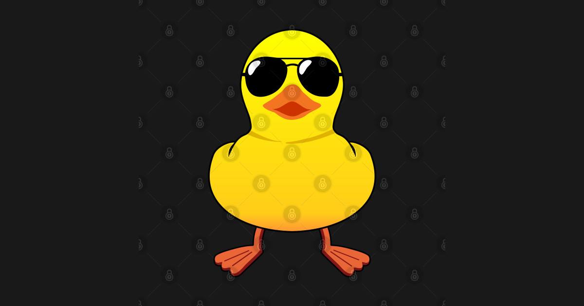 Rubber Duck With Sunglasses Duck T Shirt Teepublic