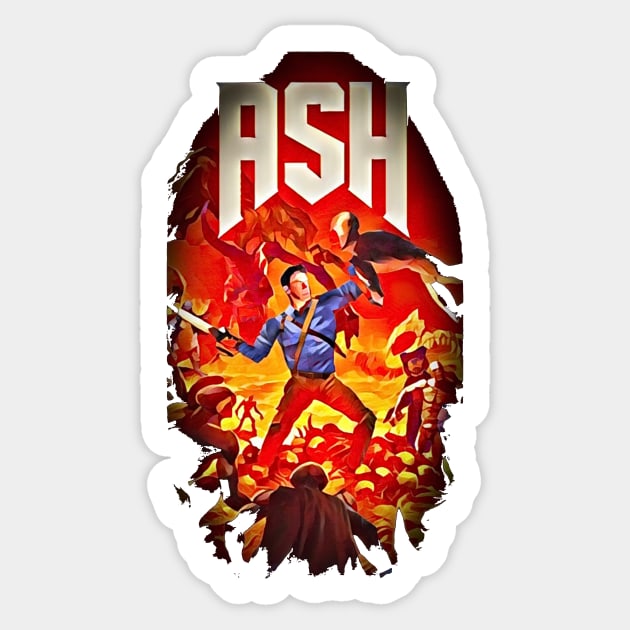 Evil Dead x Doom - Evil Dead - Sticker | TeePublic