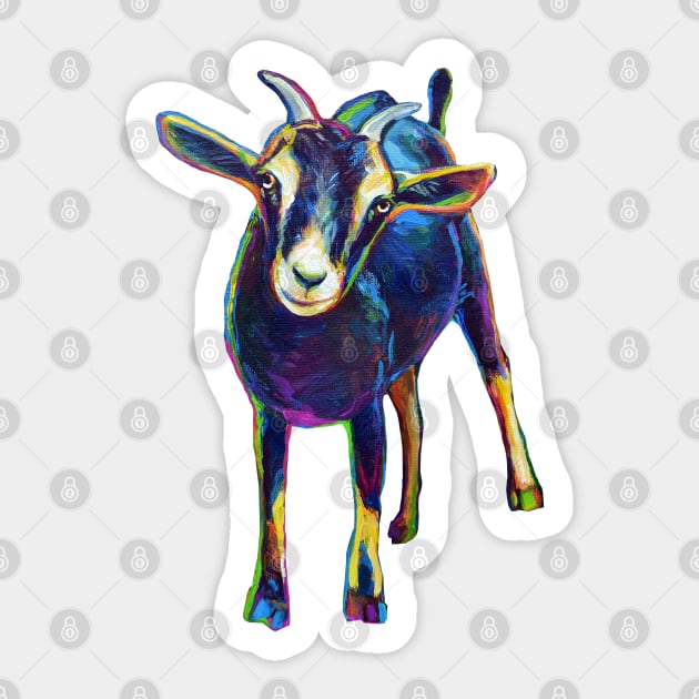 Cute BLACK GOAT Sticker by Robert Phelps - Black Goat - Sticker | TeePublic