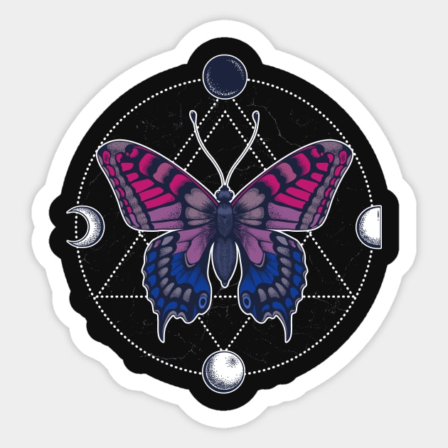 Bisexual Butterfly - Bisexual - Sticker | TeePublic