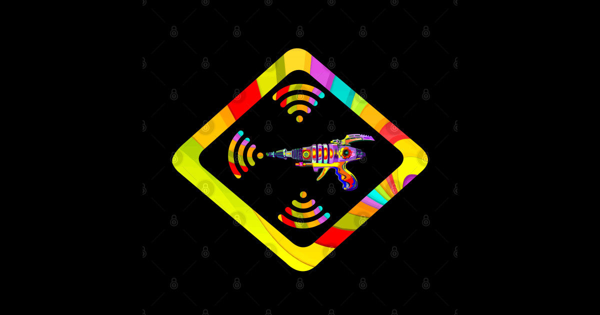 Rainbow - Raygun Triangle - Gay - Sticker | TeePublic